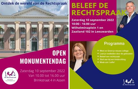 Kom langs tijdens onze open dag en beleef de Rechtspraak!